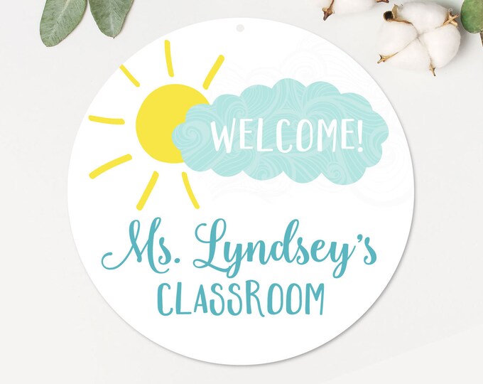 Teacher Door Sign Metal Classroom Sign Personalized Metal - Etsy