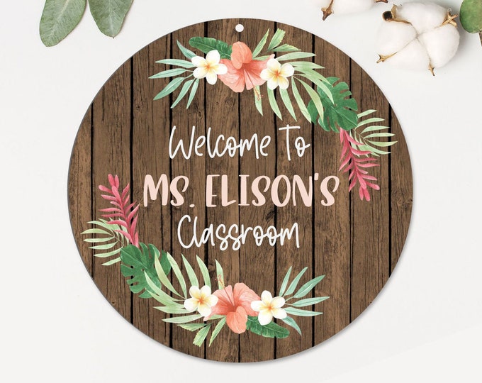 Teacher Door Sign Metal Classroom Sign Personalized Metal - Etsy