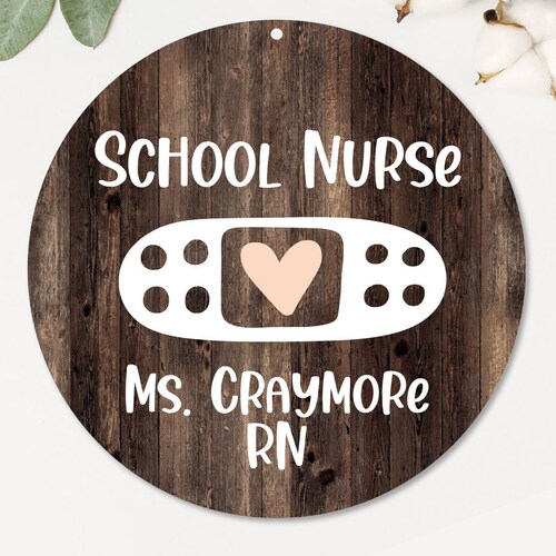 Nurse Door Sign New Nurse Gift School Nurse Sign - Etsy