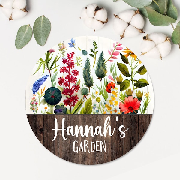 Personalized Garden Sign - Etsy