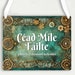 Cead Mile Failte Sign Metal Celtic Sign Irish Blessing Welcome Sign ...