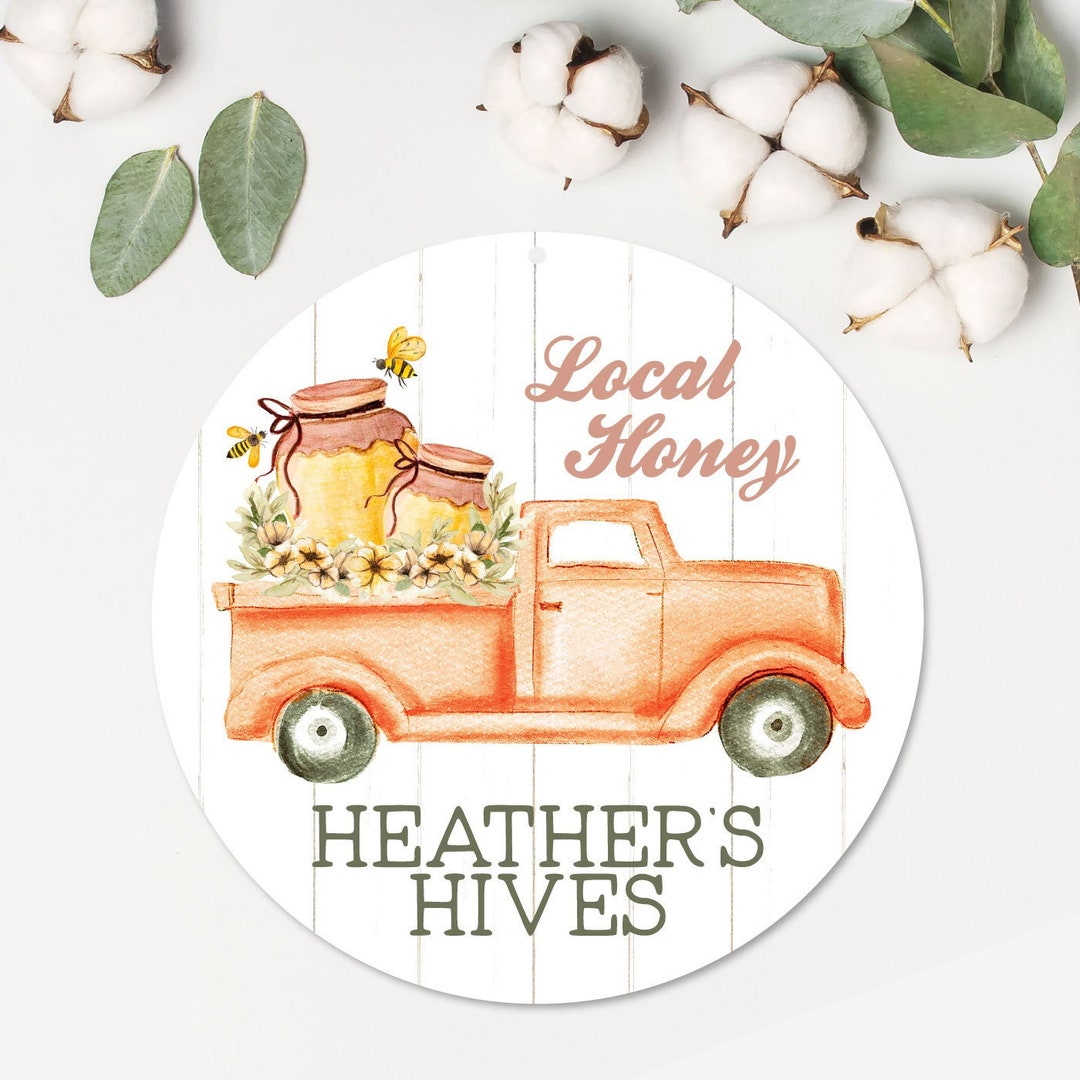 Beekeeping Sign Family Bee Hive Sign Metal Bee Farming Sign Honey Bee ...