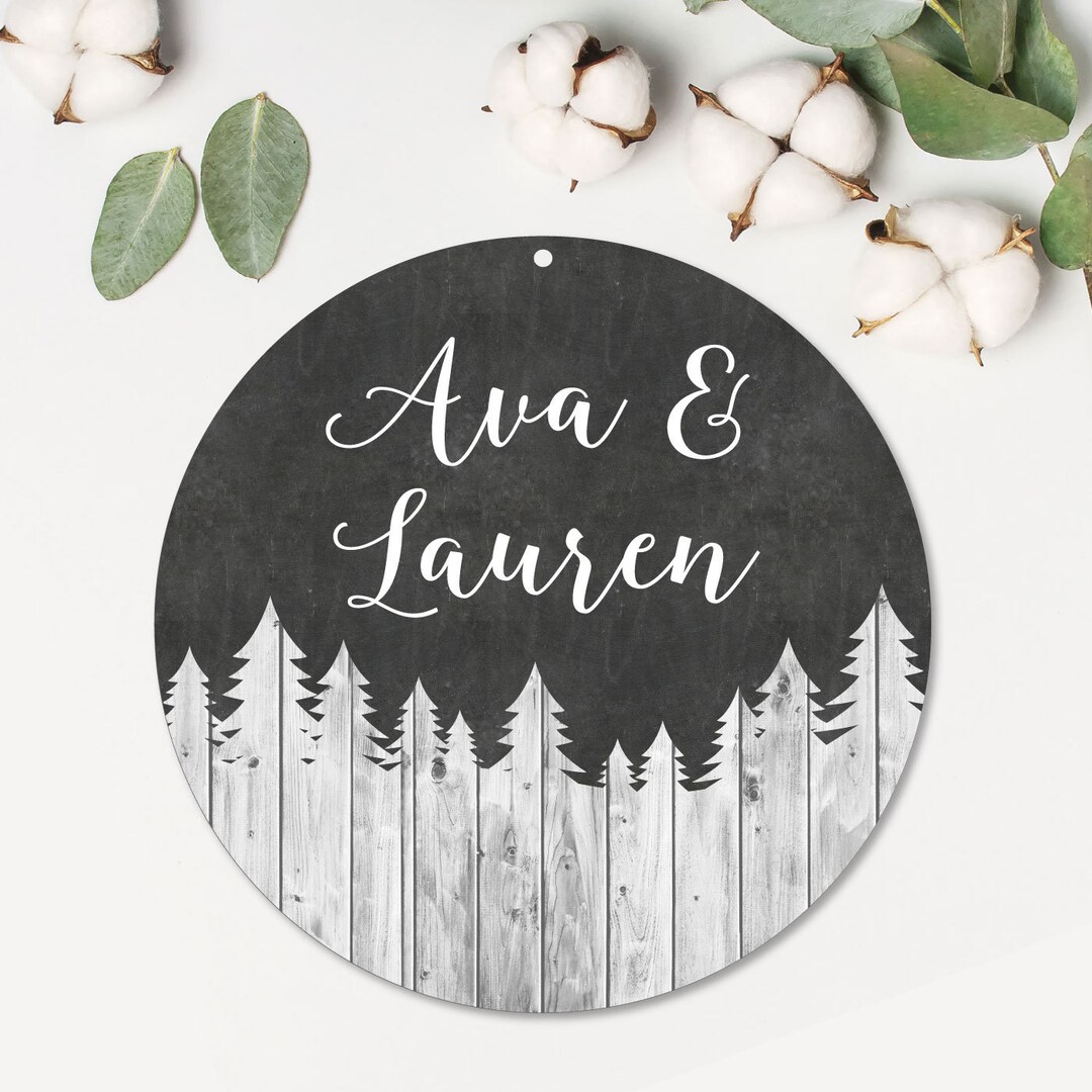 Door Name Sign Metal Roommates Name Sign Personalized Metal Door Hanger ...