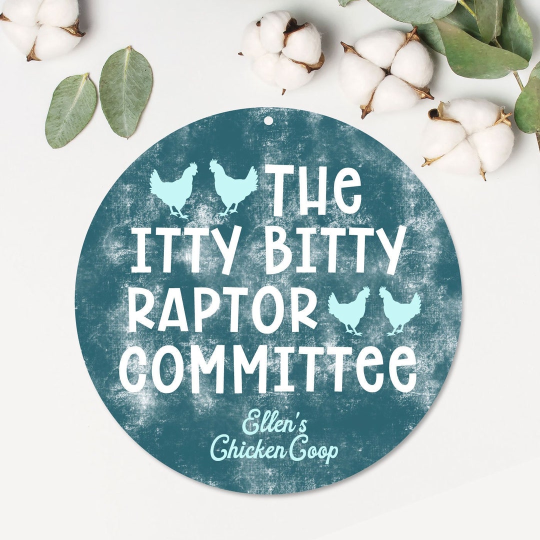 Personalized Funny Raptor Chicken Coop Sign Metal Personalized Chicken ...