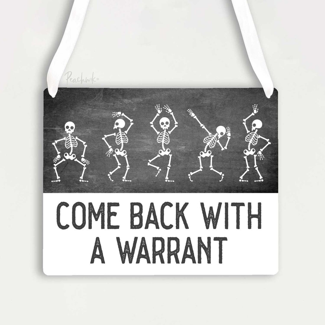No Trespassing Funny Sign Metal No Soliciting Sign Come Back With A ...