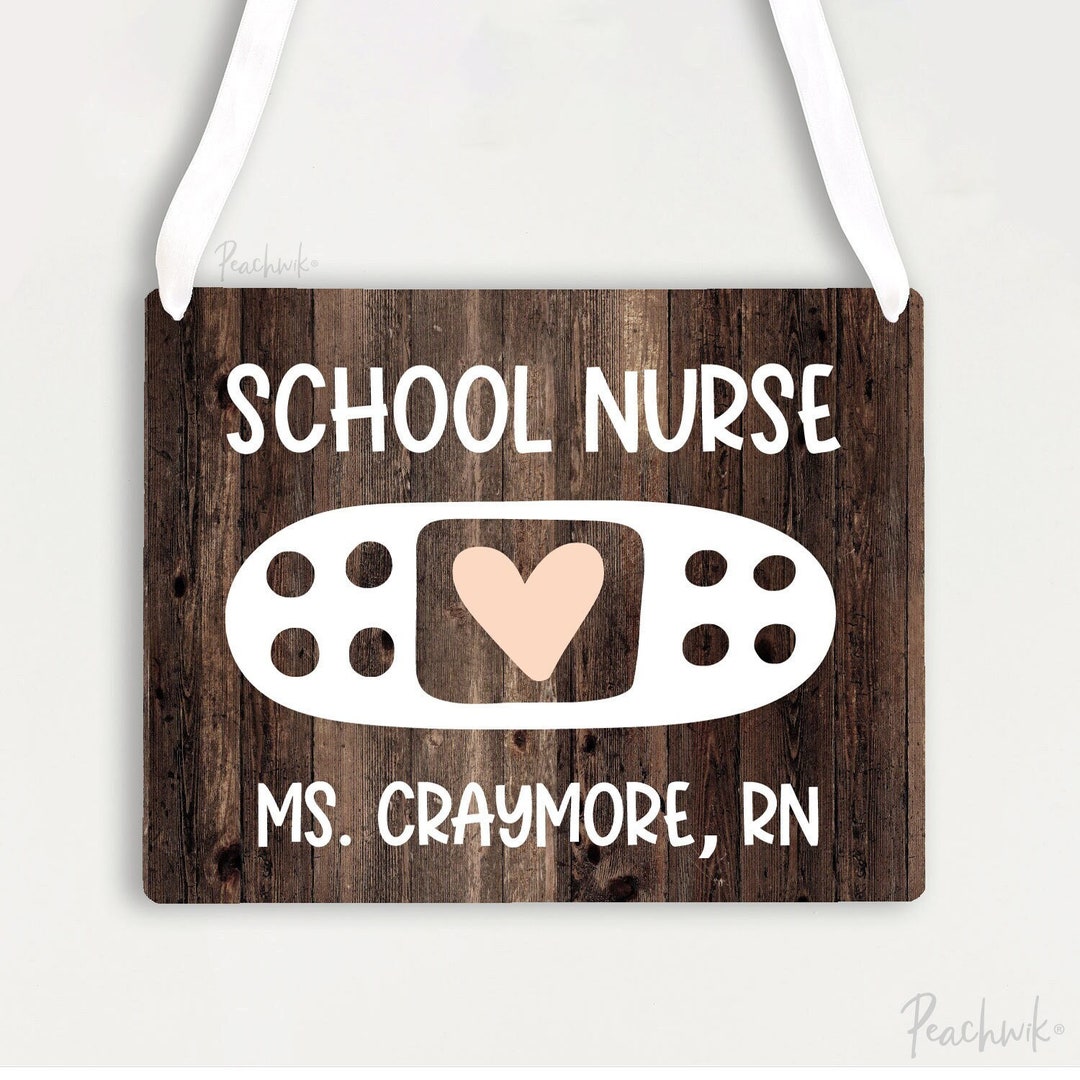 Nurse Personalized Sign | New Nurse Gift | School Nurse Sign | Metal ...