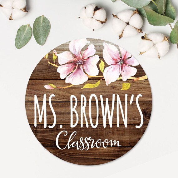 Teacher Door Sign Metal Classroom Sign Personalized Metal - Etsy