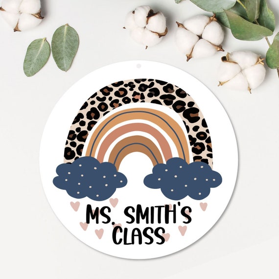 Classroom Door Sign Metal Teacher Sign Personalized Metal | Etsy