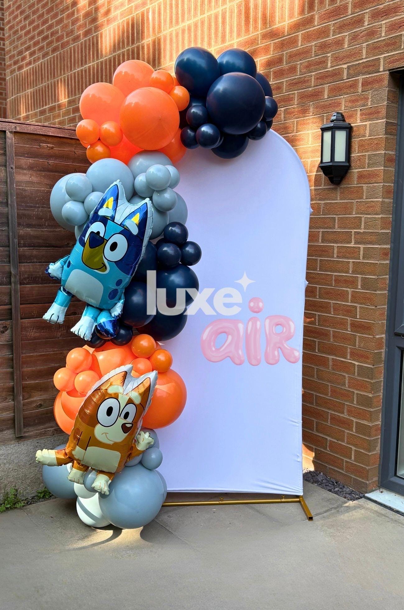 Bluey Balloon Garland, Orange, Blue Balloon Arch, DIY Balloon Garland ...