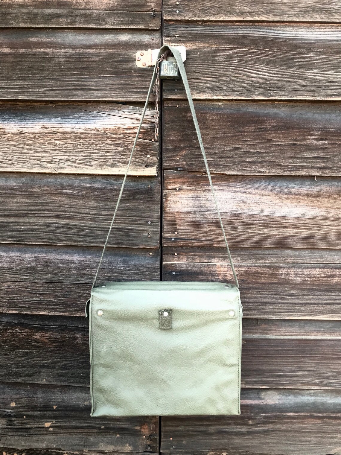 Vintage Swiss Vinyl Messenger Bag - Etsy