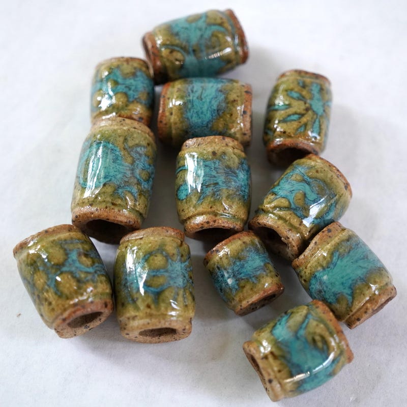 Turquoise Blue Dread Bead - Etsy