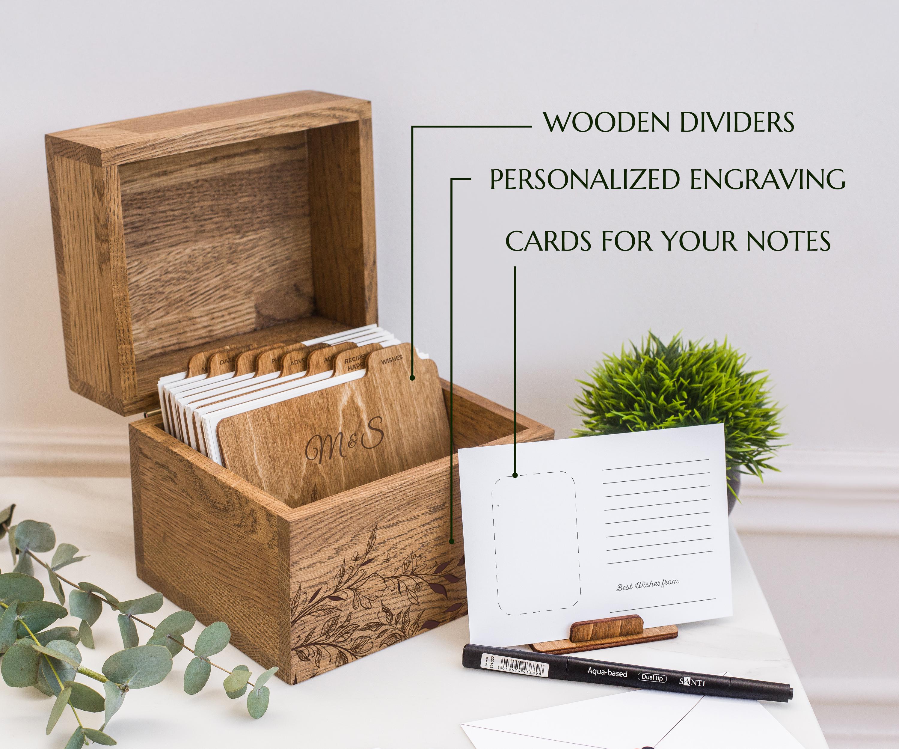 Wooden Keepsake Card Box for Wedding, Letter and Polaroid Storage Box ...