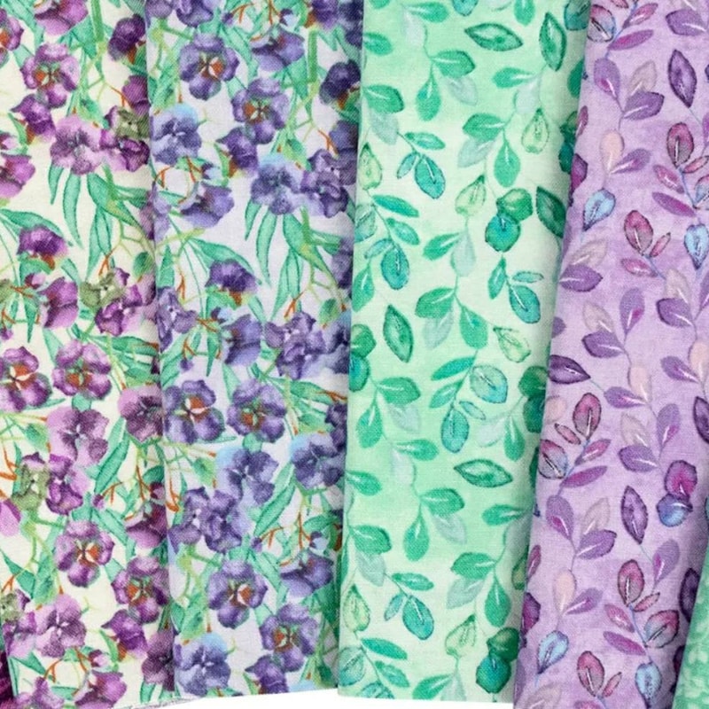Violets Quilting Fabric - Etsy
