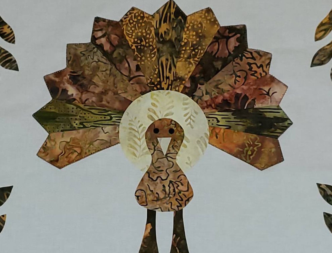 Turkey Quilt Top Turkey Wall Hanging Dresden Plate Wall - Etsy