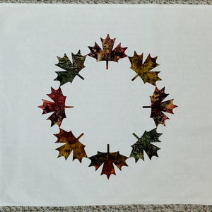 Quilt Top, Wall Hanging Top, Maple Leaf Applique, Maple Leaf Wall ...