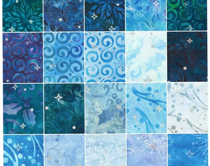 Quilt Top Fabric Artisan Batiks Winter Sparkle Layer Cake - Etsy