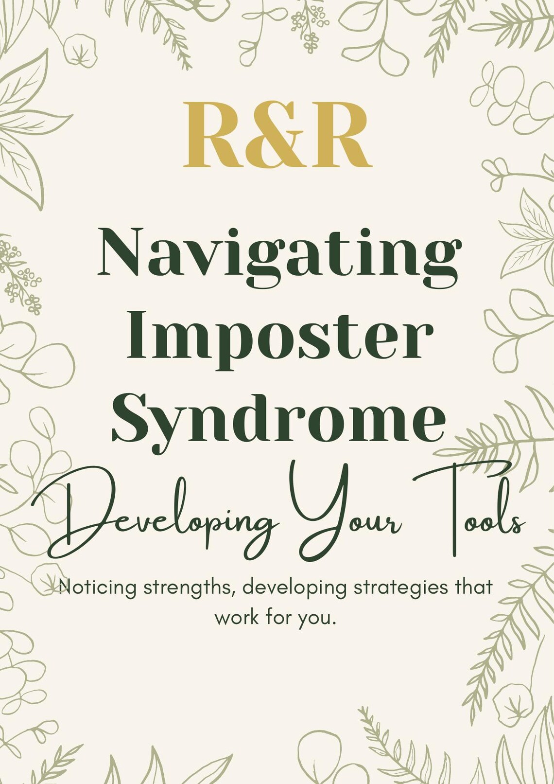 Editable Navigating Imposter Syndrome Toolkit | Self-worth & Confidence ...