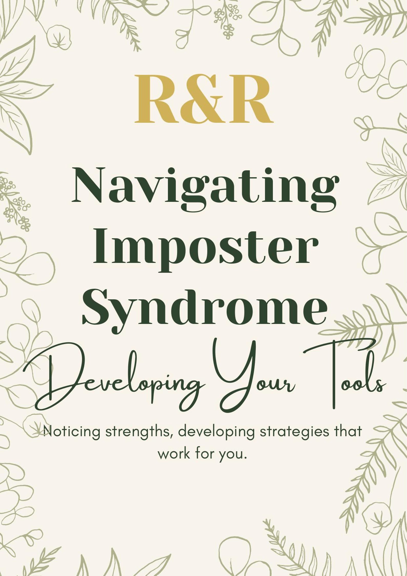 Editable Navigating Imposter Syndrome Toolkit | Self-worth & Confidence ...