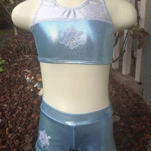 Disney Frozen Themed Elsa Two Piece Cheer Set for | Etsy