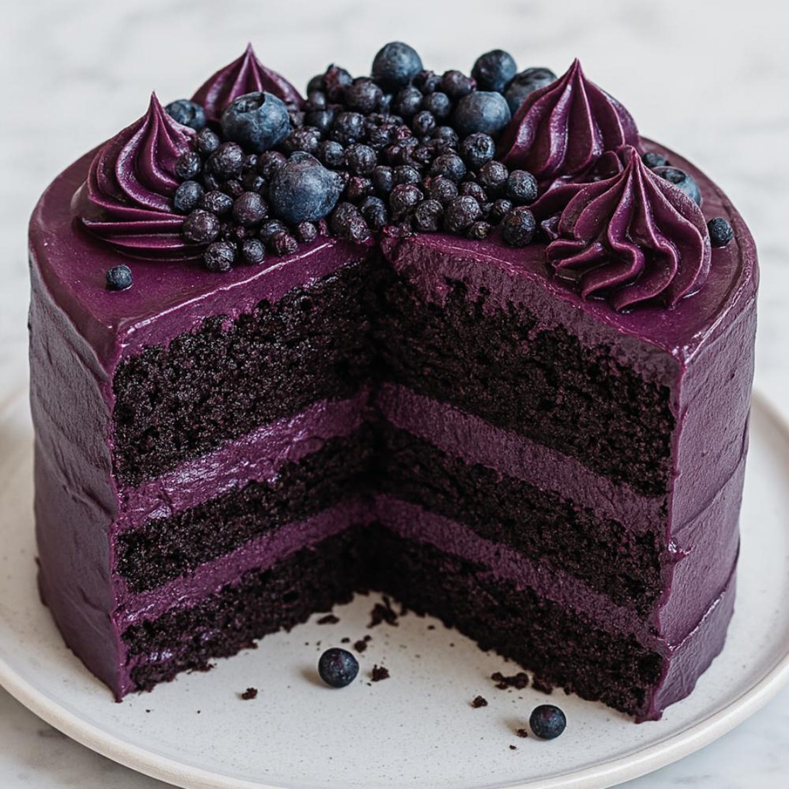 Best Recipe for Easy Purple Velvet Cake, Instant PDF Download - Etsy