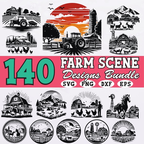 Farm Scene - Etsy
