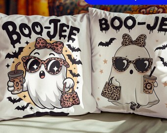 Girl Ghost Sublimation PNG ~ Boo Jee Cheetah Print PNG ~ Halloween ...