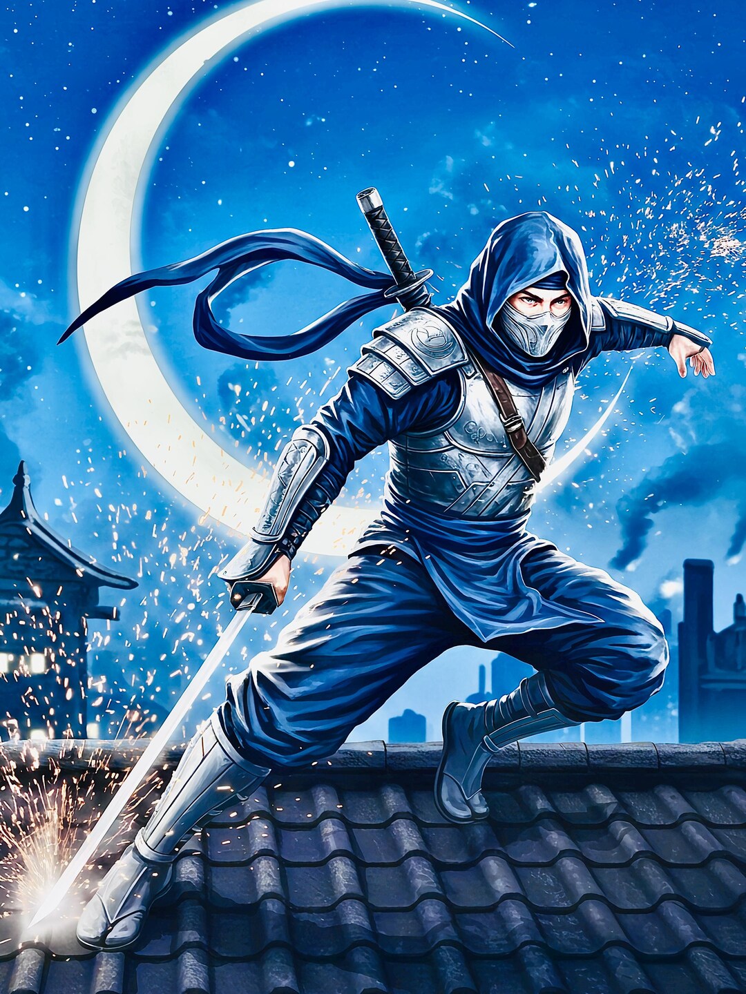 Ninja Jigsaw Puzzle: Japanese Design, Classy Atmosphere (tin Box Gift ...