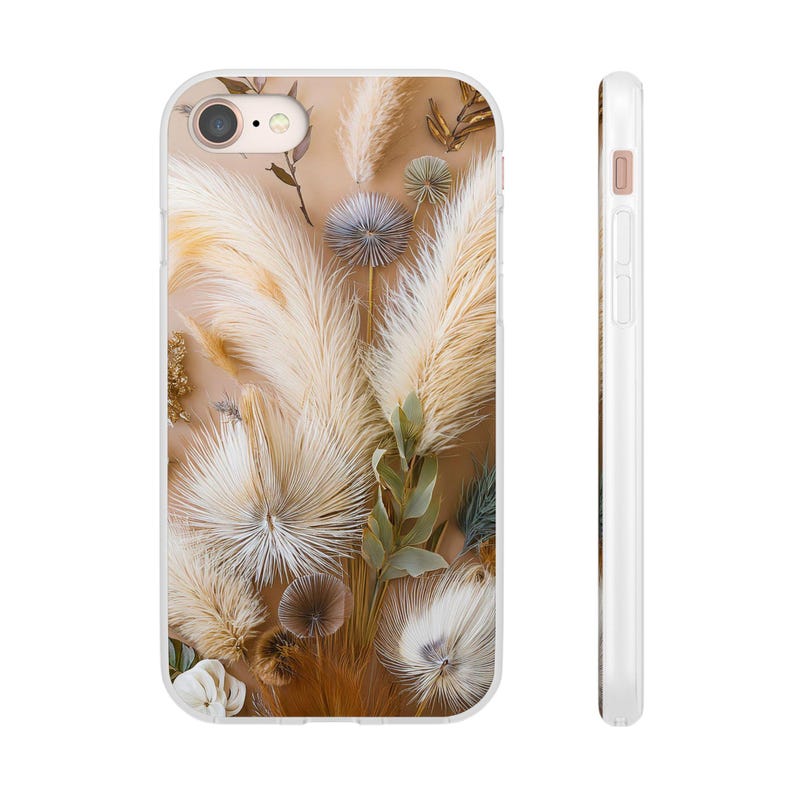 Bohemian Pampas Grass Aesthetic Flexible Phone Case for iPhone and ...