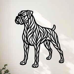 Boxer Illustration Line Art – Dxf, Ai, Eps, Png Cut File for Laser, CNC ...