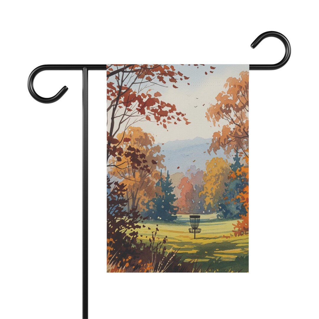 Autumn Garden Banner: Disc Golf Fall Outdoor Decor - Etsy