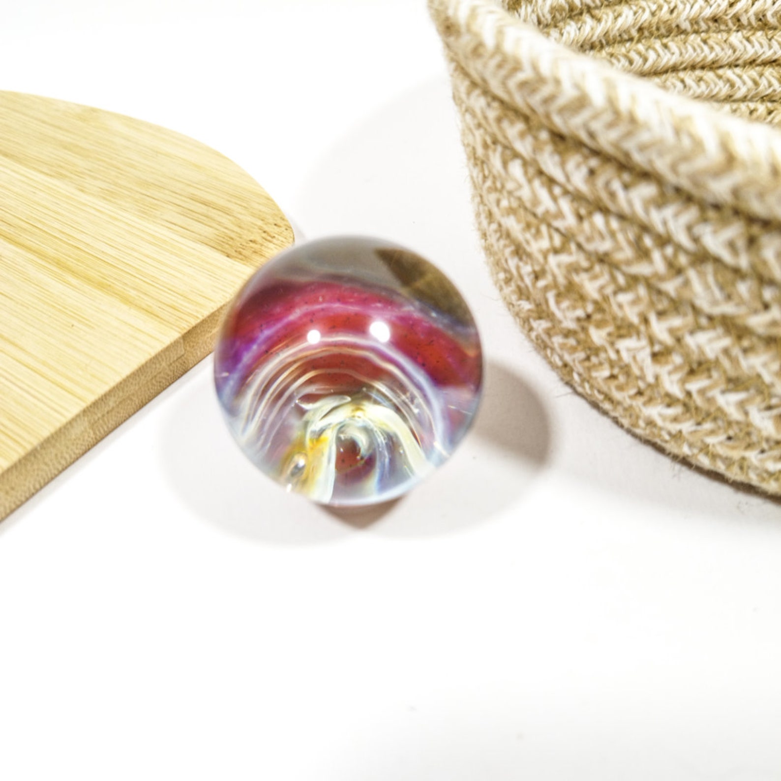 Silver Fumed Art Glass Galaxy Marble Astronomy Gift for Him - Etsy UK