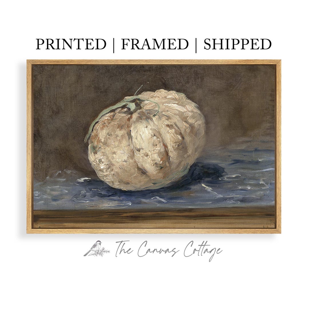 LARGE VINTAGE Fall Gourd Oil Painting Art Print on Canvas /199 - Etsy