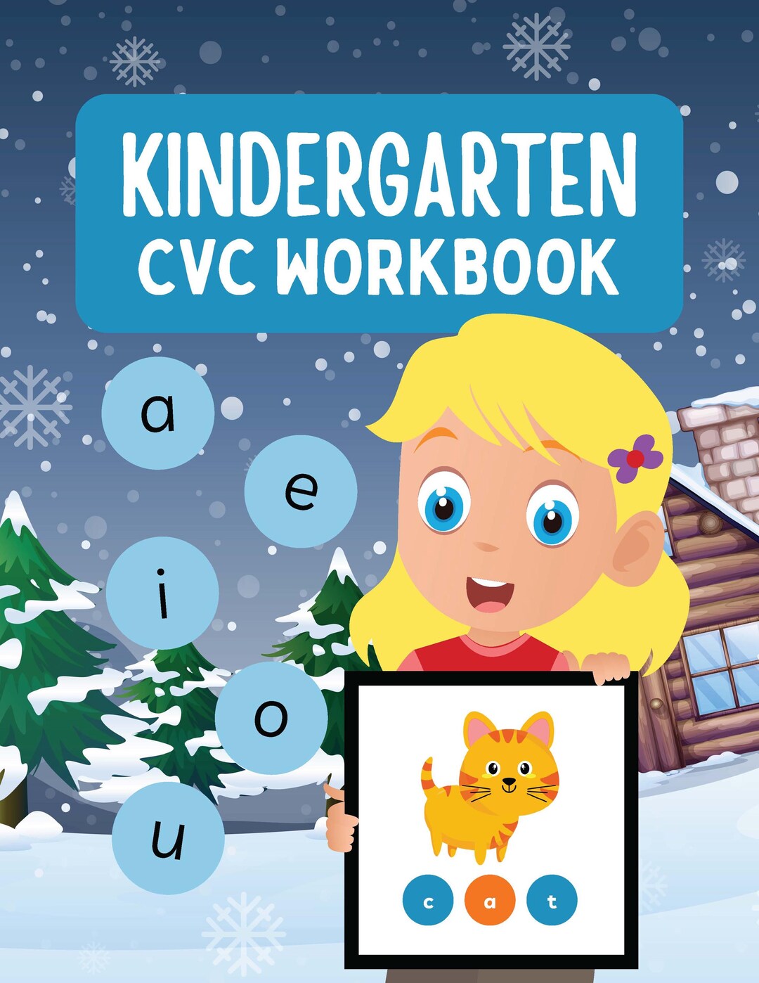 CVC Kindergarten Workbook in Black and White Illustrative Style - Etsy