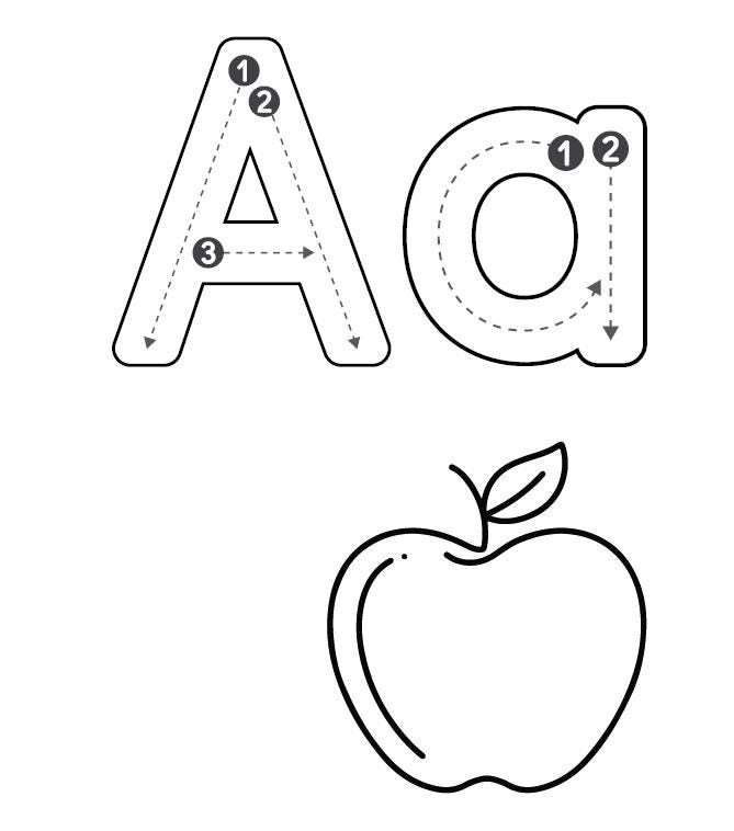 Alphabet Book A-Z Writing With Pictures - Etsy