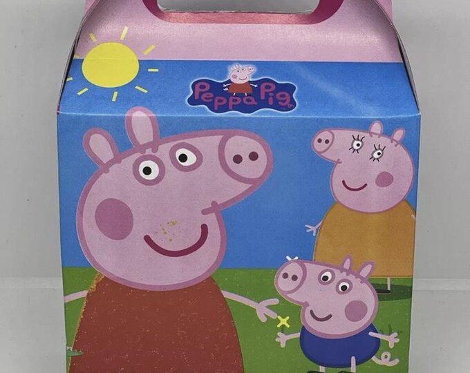 Peppa Pig Paper Party Favor Bags, Peppa Pig Treat Bags, Set of 8, Peppa ...