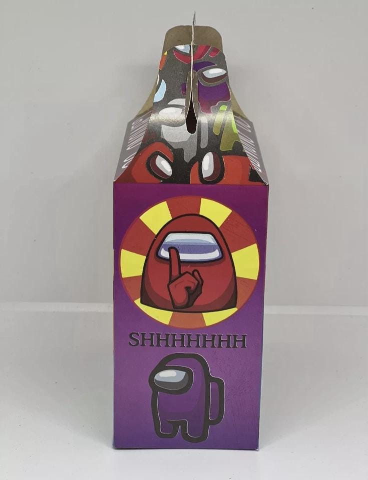 10 Ct. Pack - Among Us Candy Boxes / Paquete Con 10 Cajas De Among Us ...