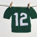 Miniature Felt Football Player's Clothesline Football Banner Garland ...