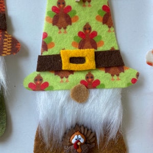 Set of 3 Fall Gnome Banners for September October November, Felt Autumn ...