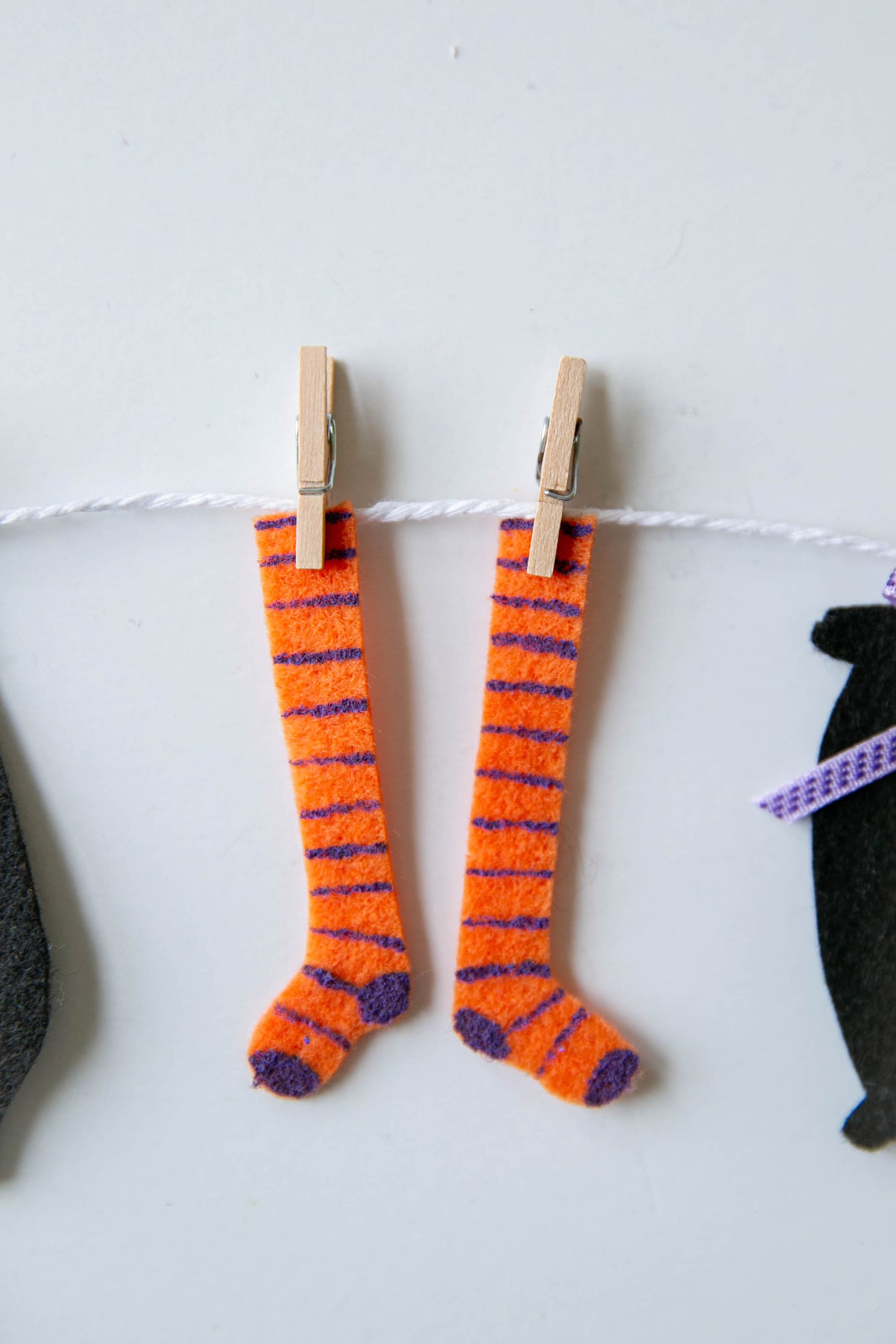Witch Clothesline Halloween Decoration Banner Bunting Garland Witch's ...
