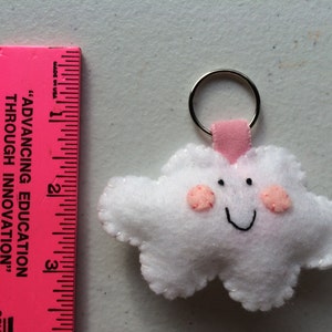 Cloud Felt Keychain | Etsy