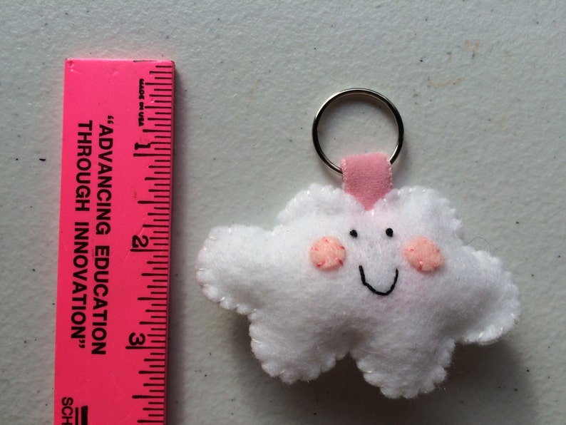 Cloud Felt Keychain - Etsy