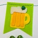St. Patricks Day Felt Banner Garland Bunting Pennants Wall Hanging ...