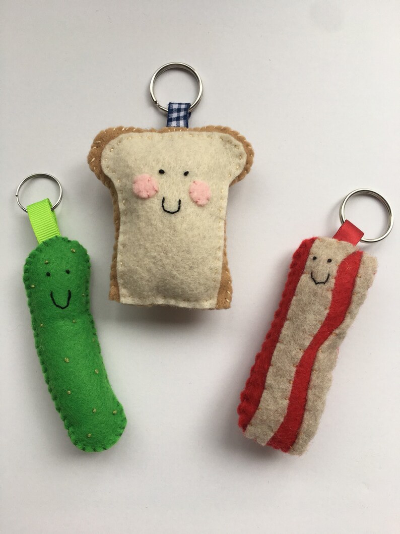Bacon Keychain - Etsy