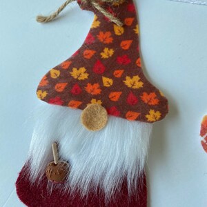 Fall Gnomes With Beards Felt Miniature Banner Garland Bunting Wall ...
