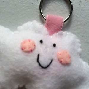 Cloud Felt Keychain | Etsy