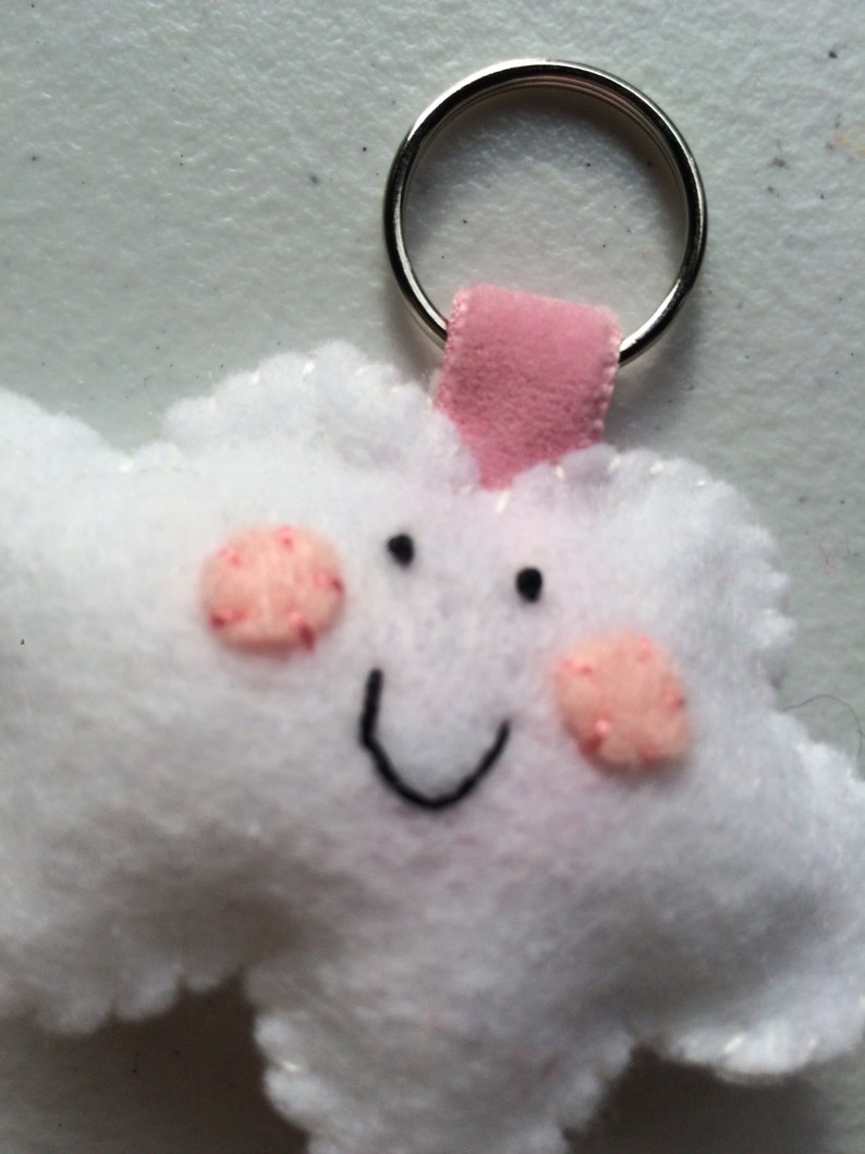 Cloud Felt Keychain - Etsy
