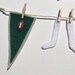 Miniature Felt Football Player's Clothesline Football Banner Garland ...