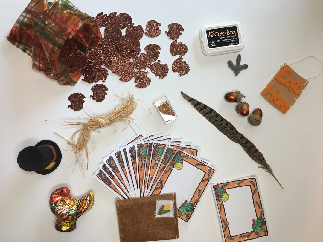 Tom the Turkey Thanksgiving DIY Scavenger Hunt Kit - Etsy France