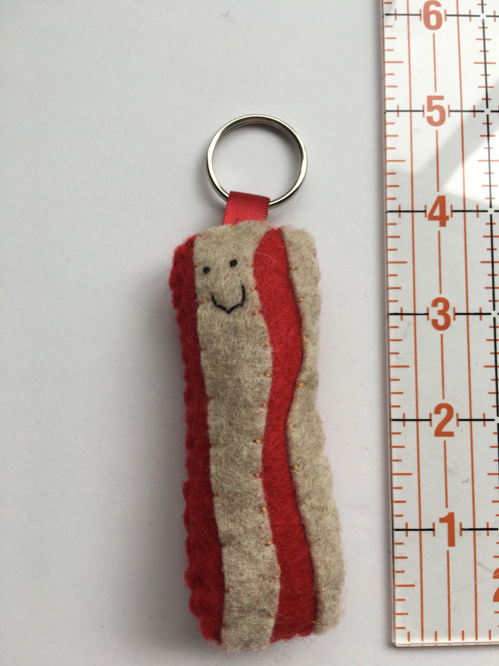 Bacon Keychain - Etsy