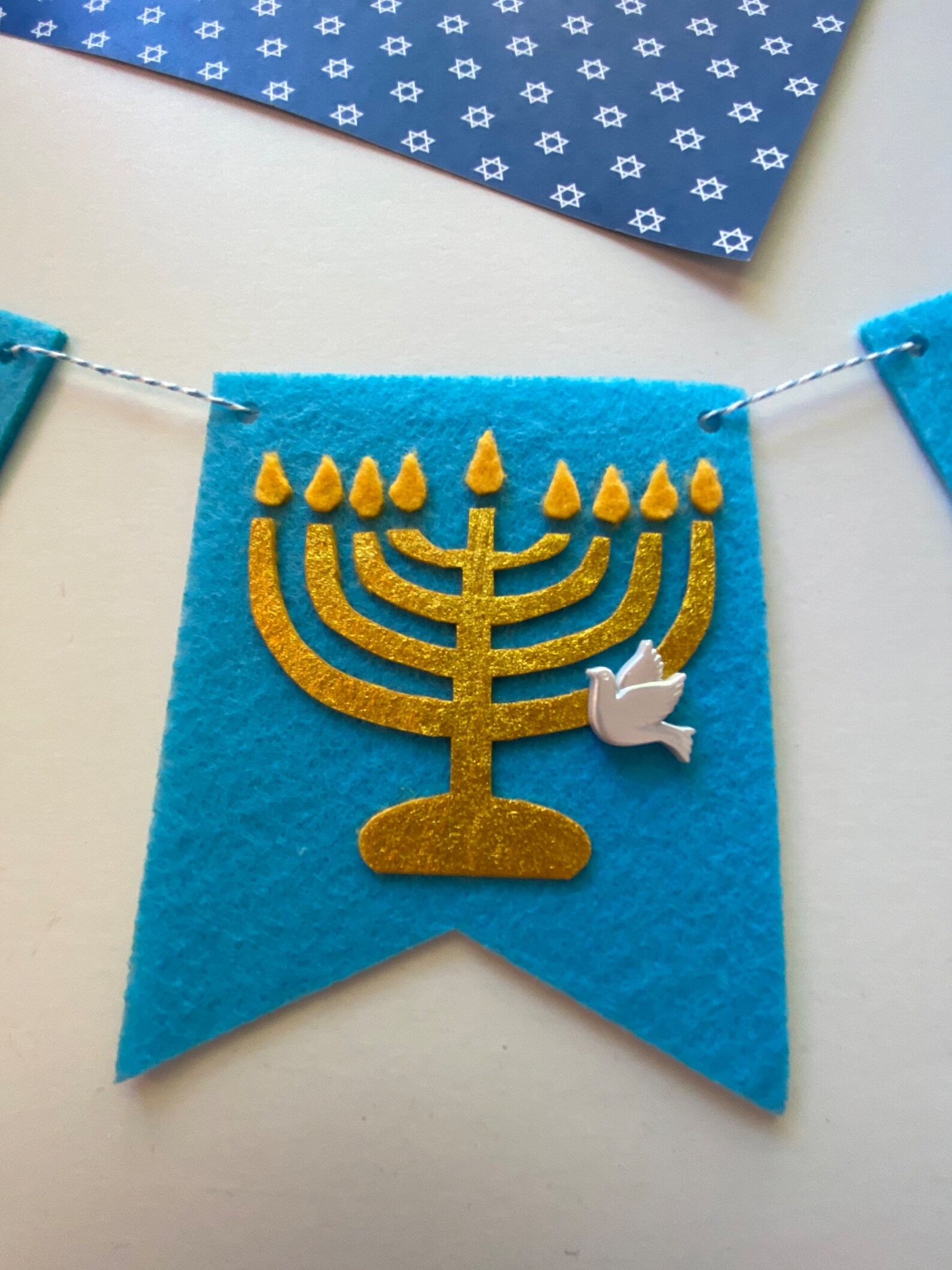 Hanukkah Felt Banner Garland Bunting Wall Hanging Decoration for ...